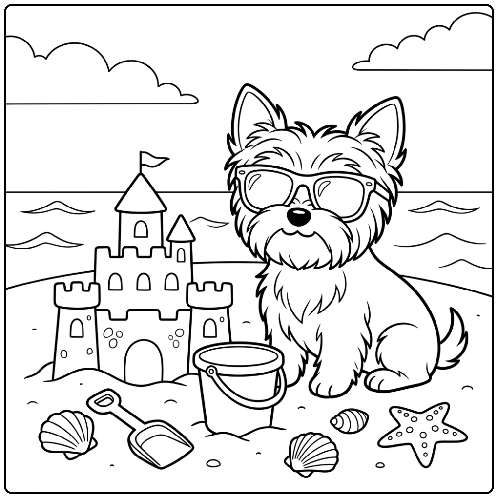 40 Yorkie Coloring Pages: Free Printable PDFs To Print