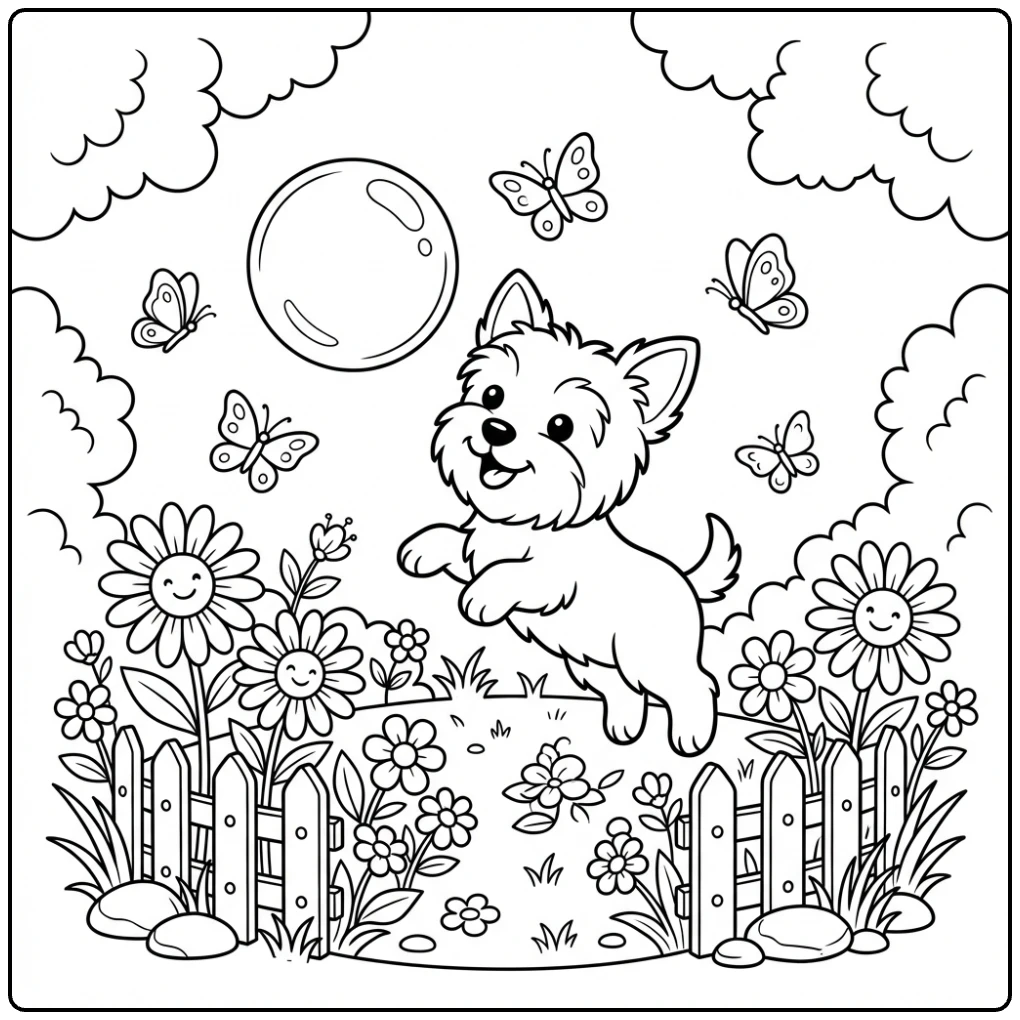 40 Yorkie Coloring Pages: Free Printable PDFs To Print
