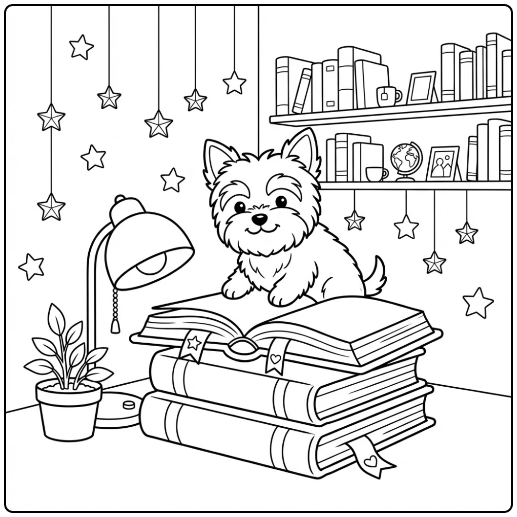 40 Yorkie Coloring Pages: Free Printable PDFs To Print