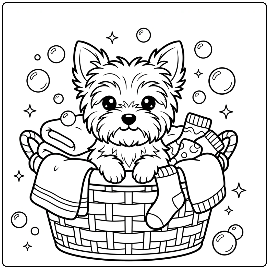 40 Yorkie Coloring Pages: Free Printable PDFs To Print