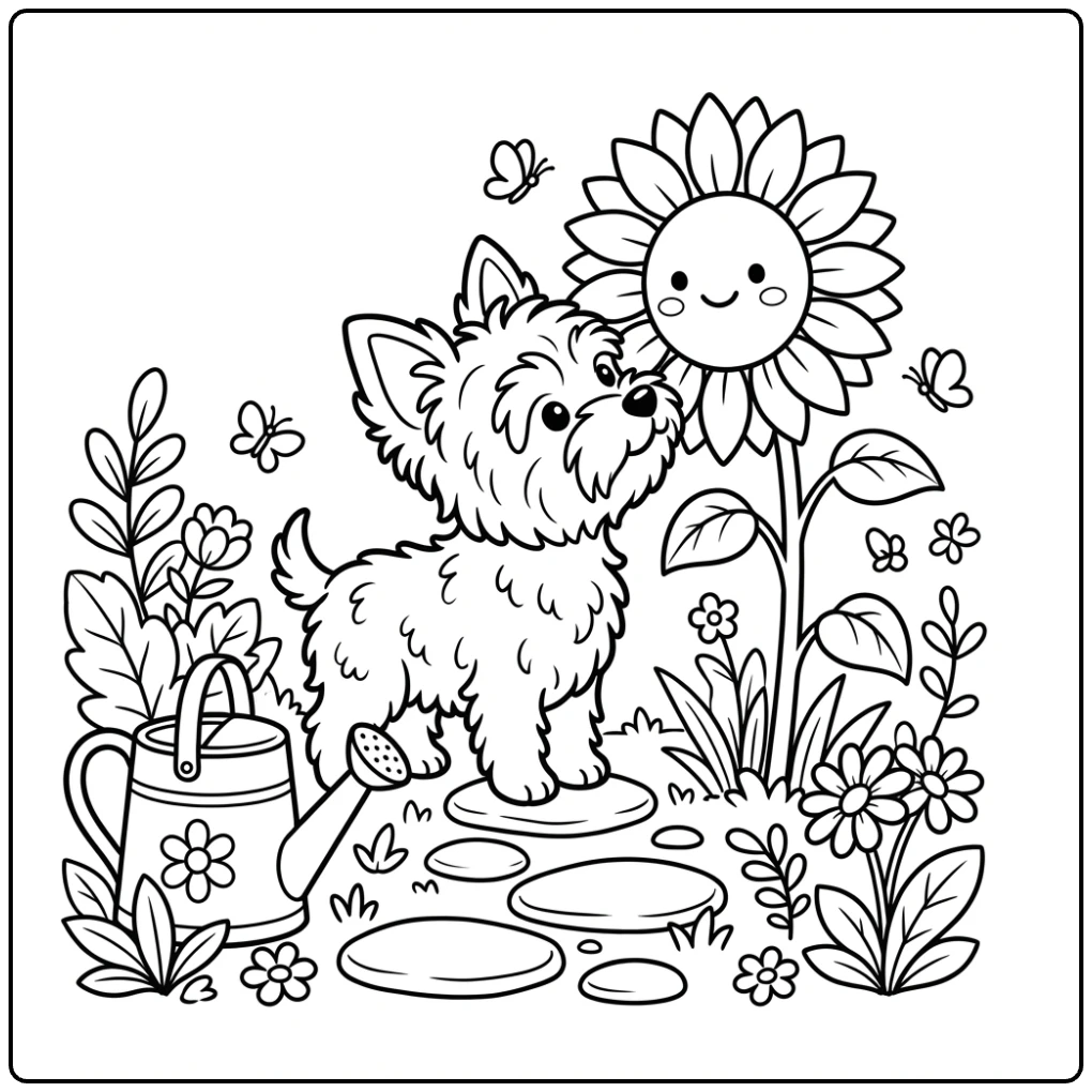 40 Yorkie Coloring Pages: Free Printable PDFs To Print