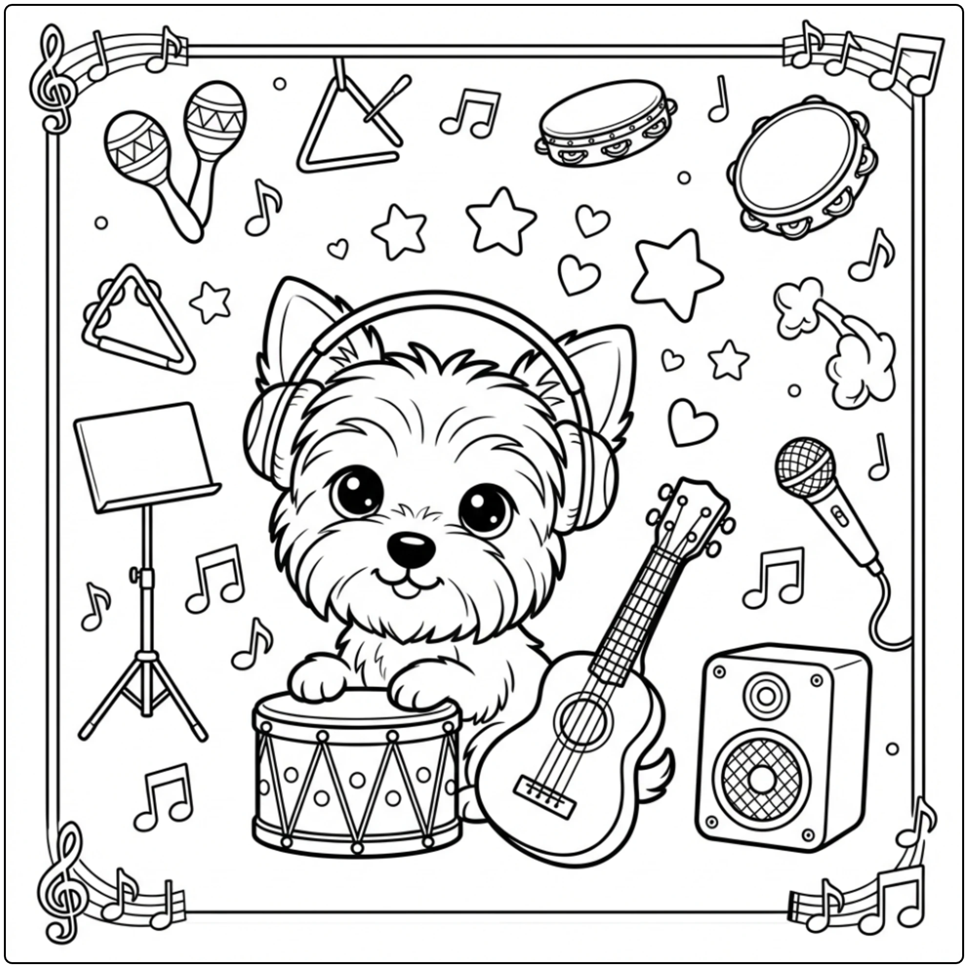 40 Yorkie Coloring Pages: Free Printable PDFs To Print