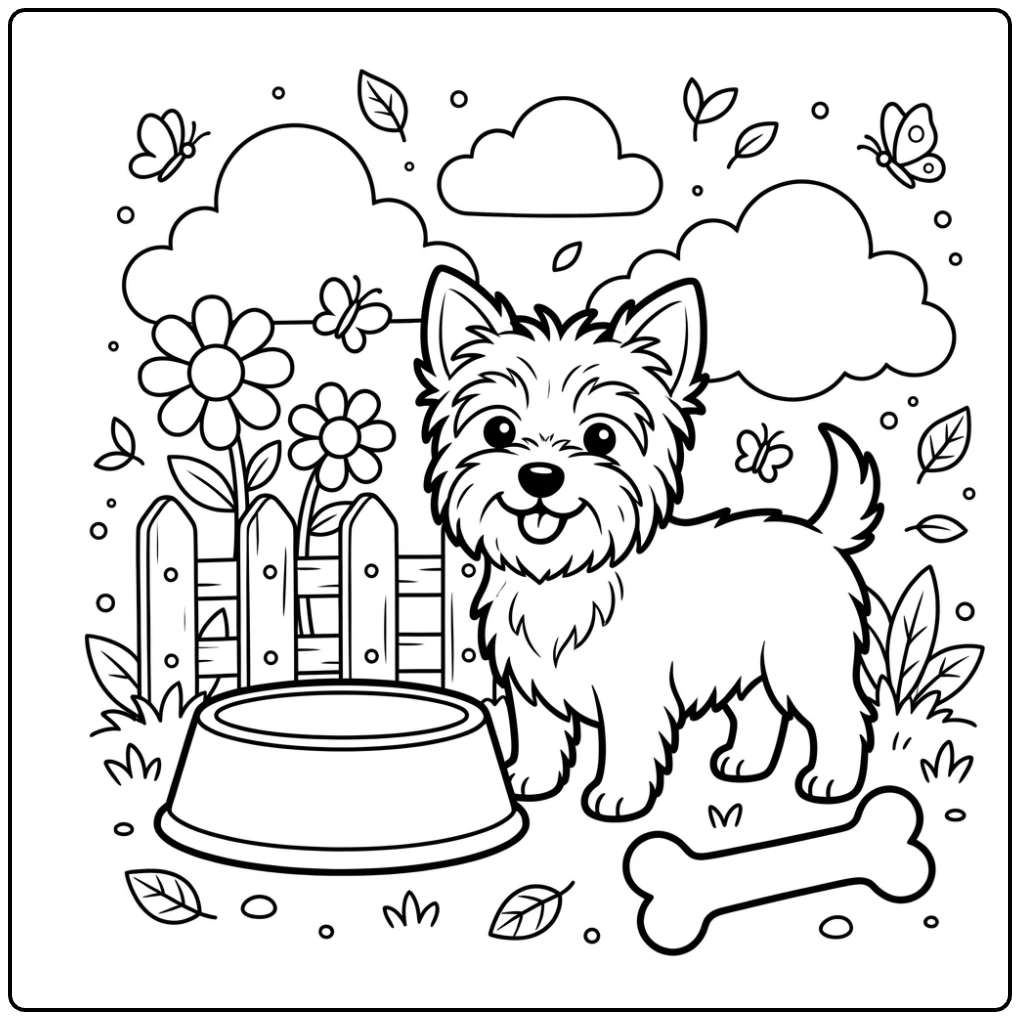 40 Yorkie Coloring Pages: Free Printable PDFs To Print