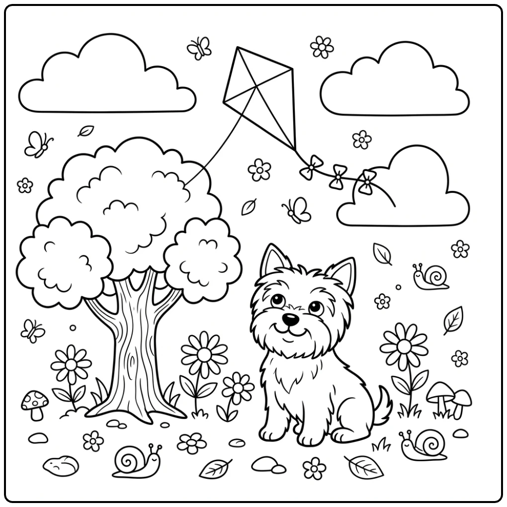 40 Yorkie Coloring Pages: Free Printable PDFs To Print