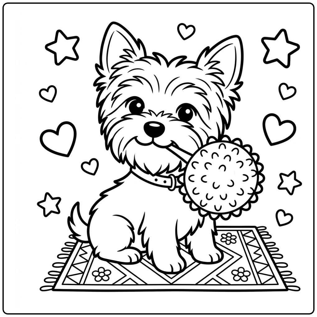40 Yorkie Coloring Pages: Free Printable PDFs To Print