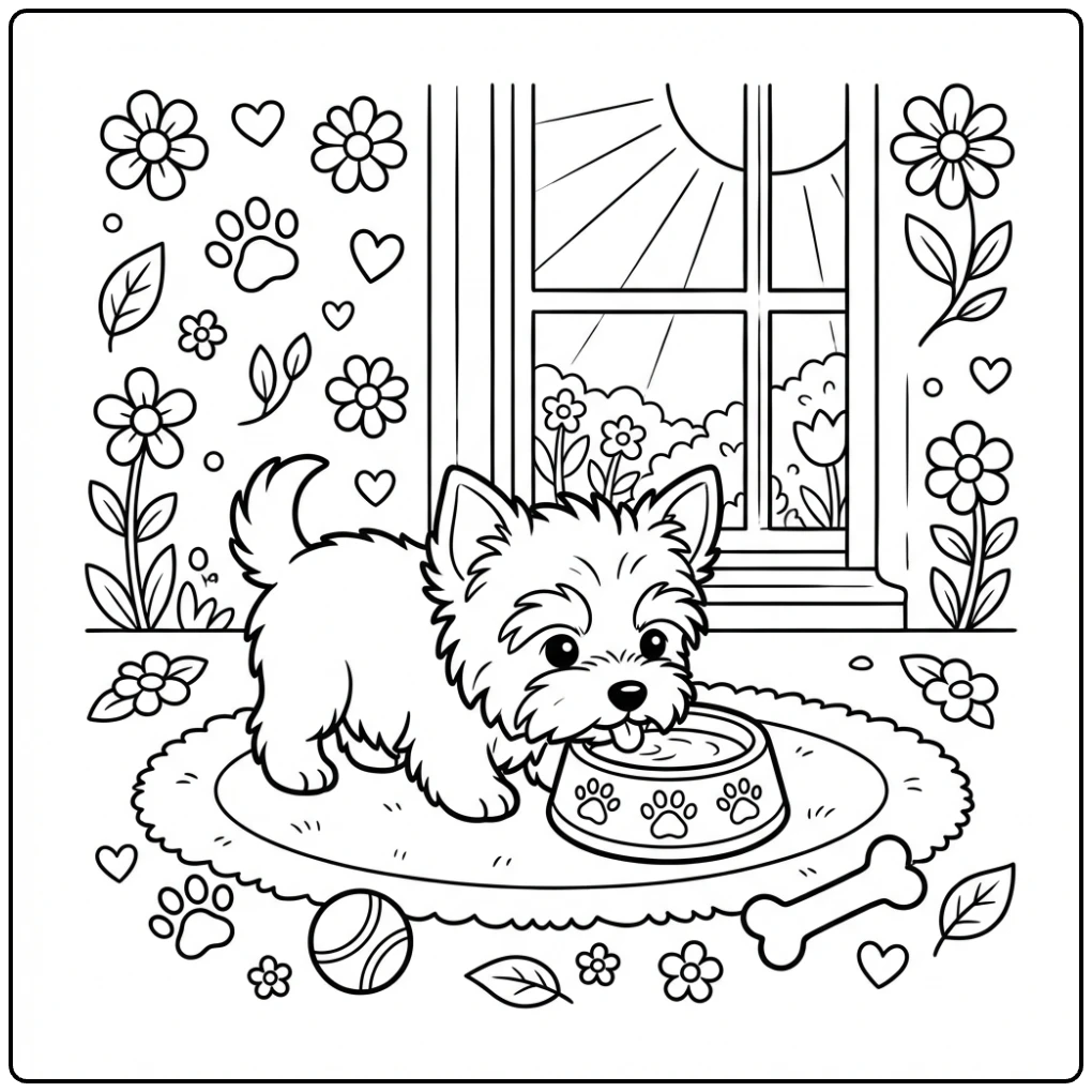 40 Yorkie Coloring Pages: Free Printable PDFs To Print