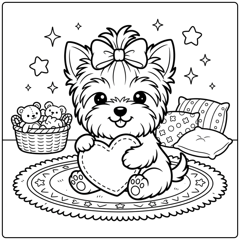 40 Yorkie Coloring Pages: Free Printable PDFs To Print